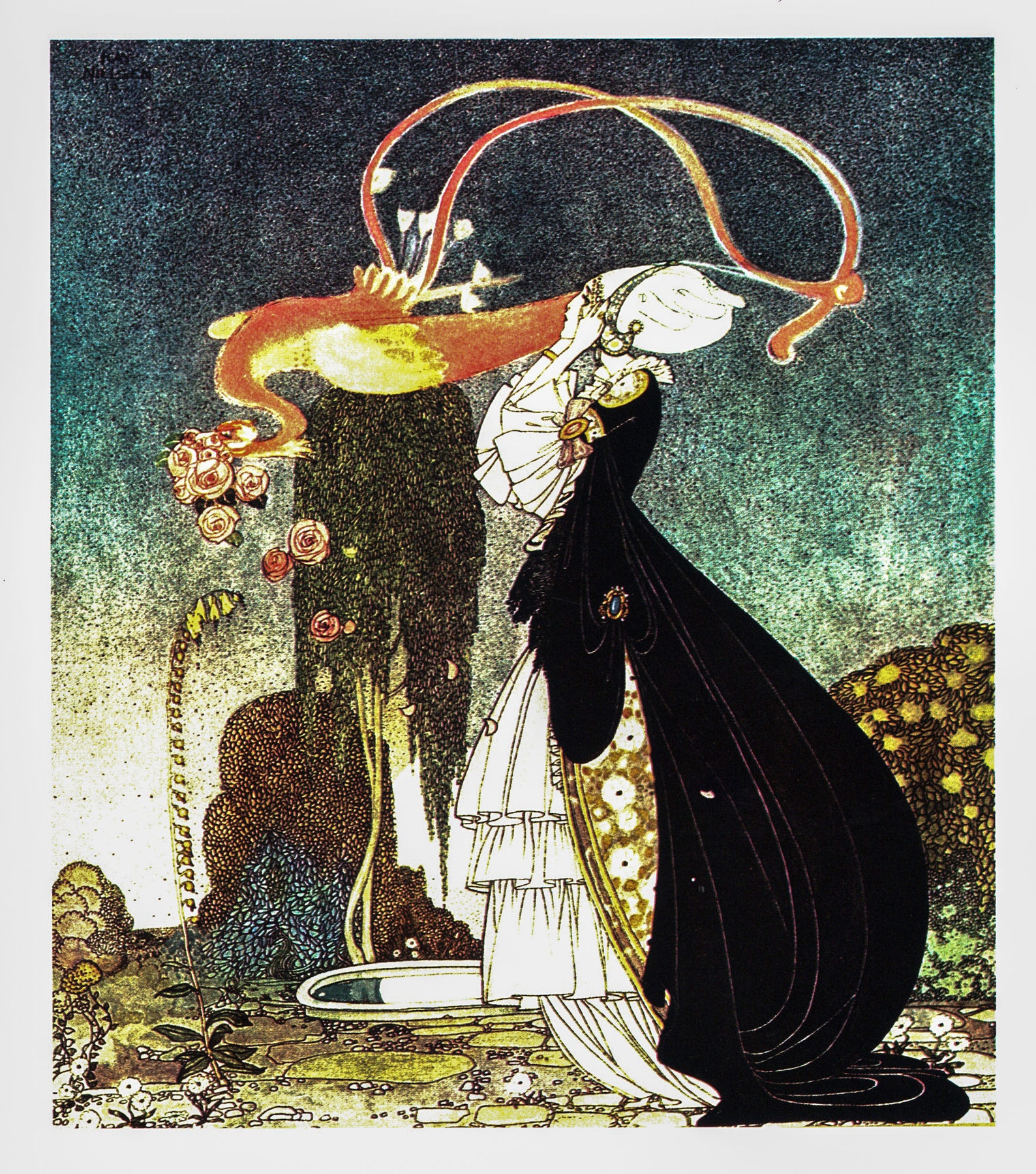 Art Nouveau Illustration Kay Nielsen 1913 ... a Pretty - Etsy