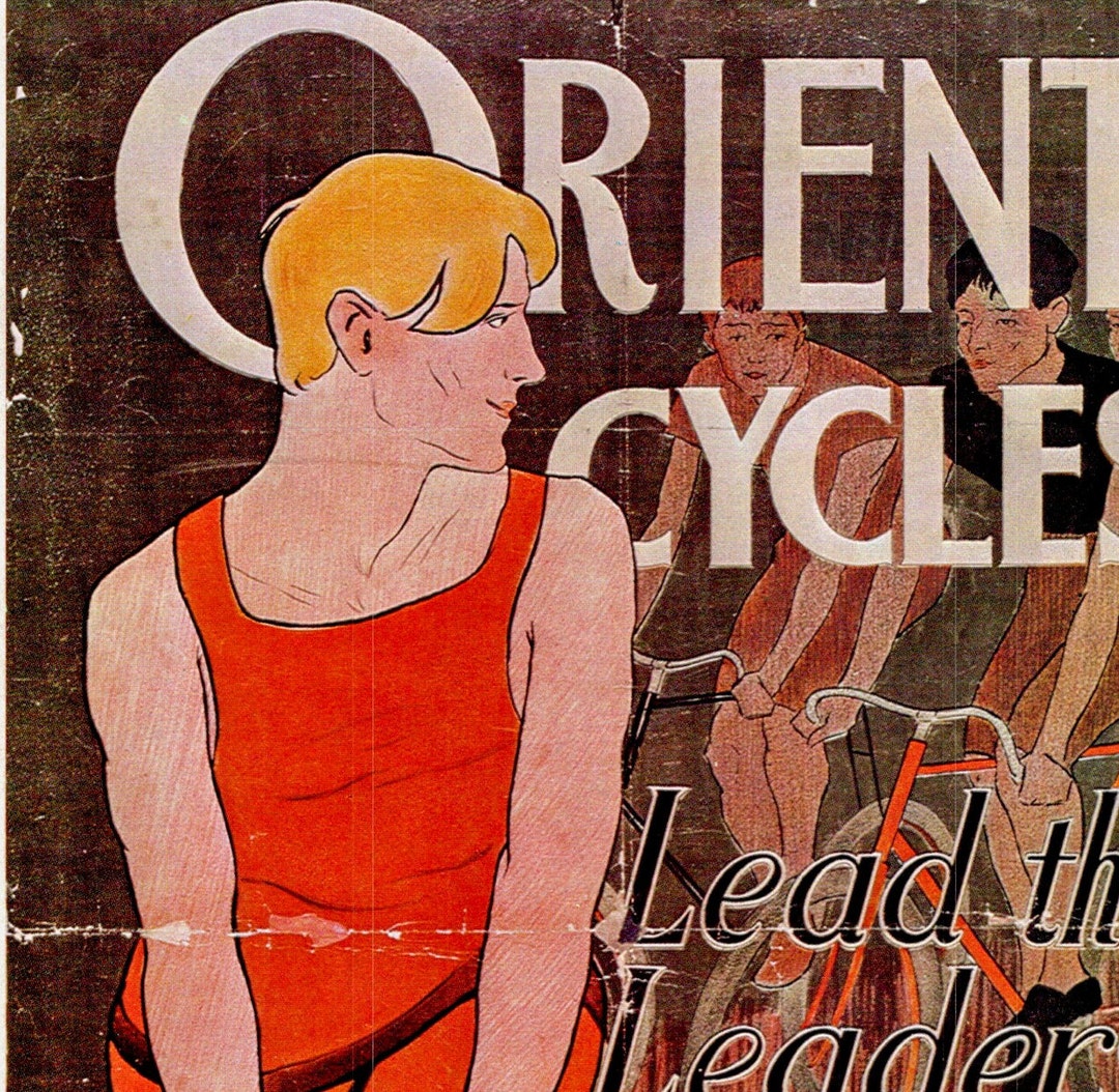 Edward Penfield "orient Cycles" Vintage Art Book Page - Etsy