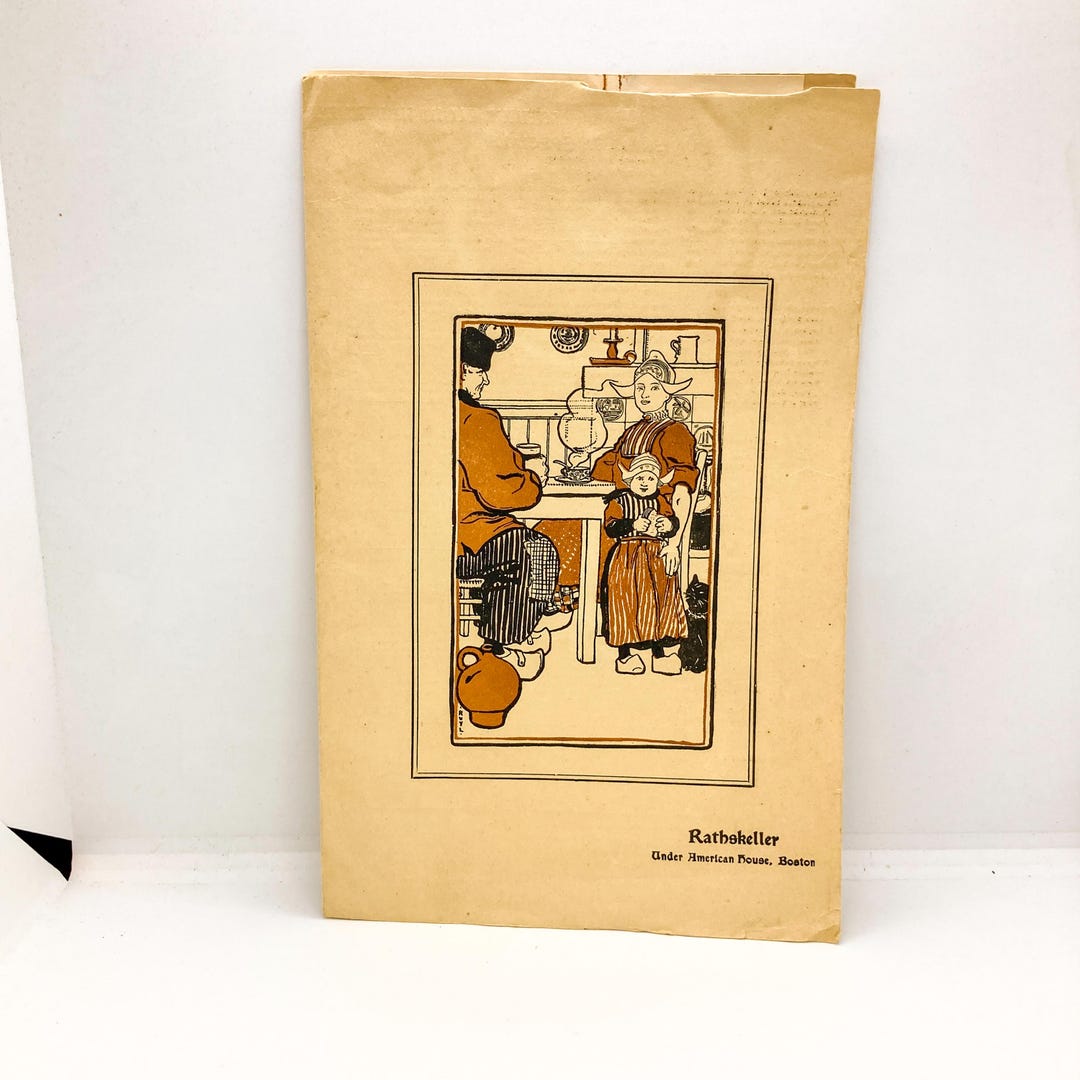 Boston Rathskeller Restaurant Menu "the Rat" 1940s W- Luncheon Menu ...