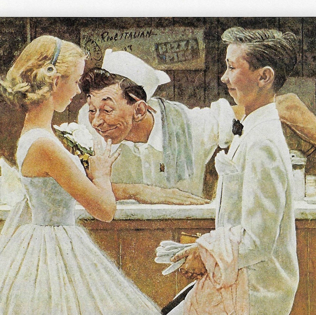 Norman Rockwell Vintage Art Book Page after the Prom May 1957 - Etsy