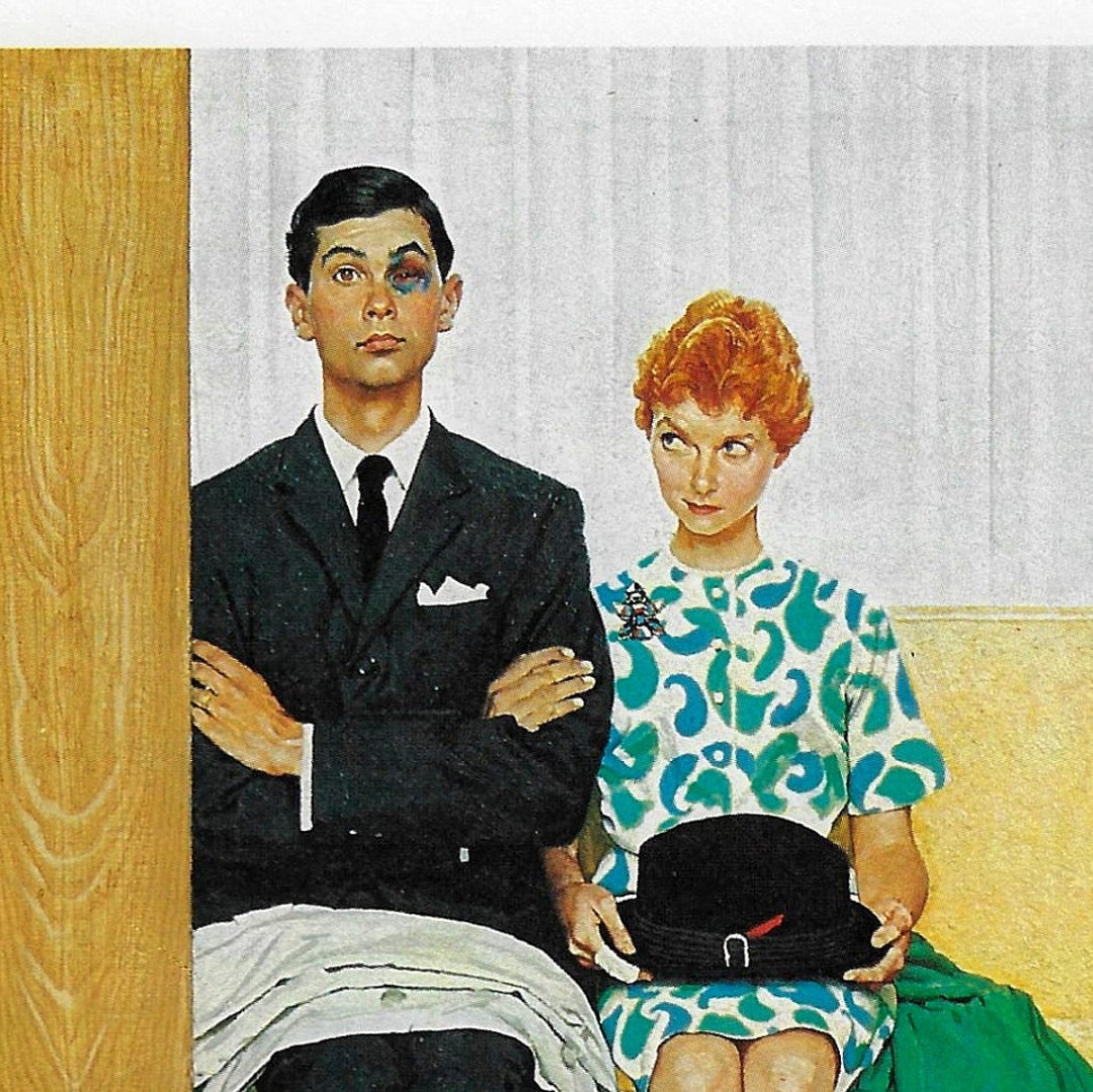 Norman Rockwell Vintage Art Book Page "marriage Counselor" Early 1960s ...