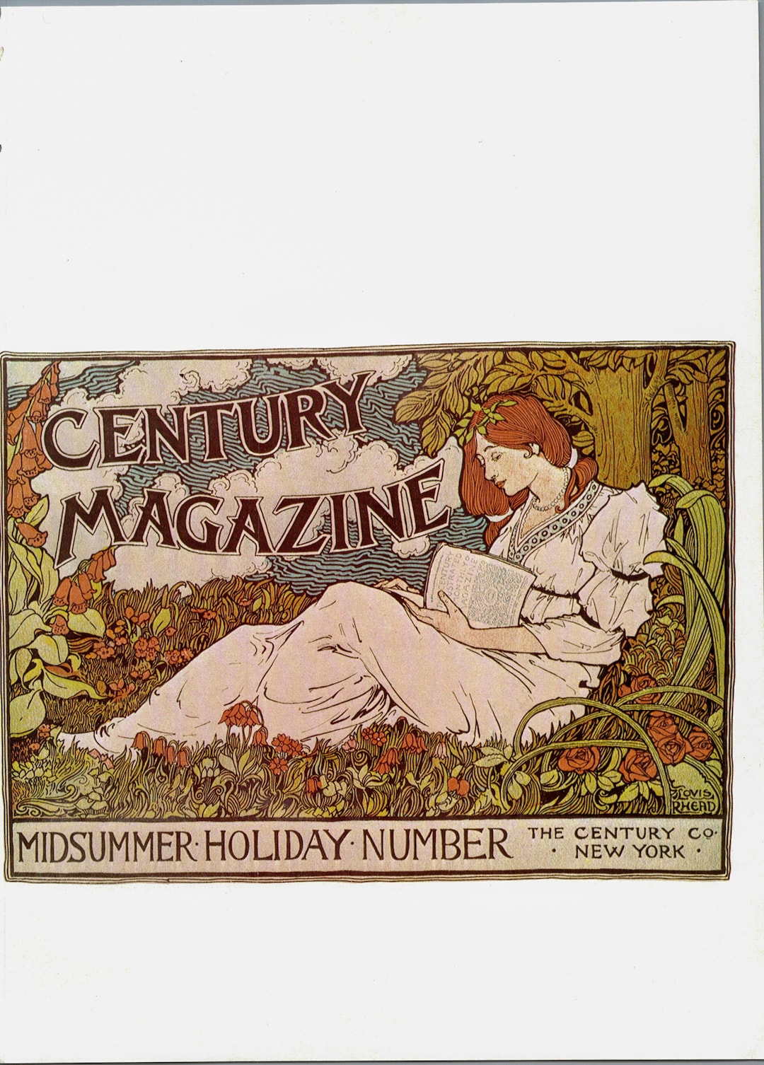 Louis Rhead "century Magazine" Vintage Art Book Page - Etsy