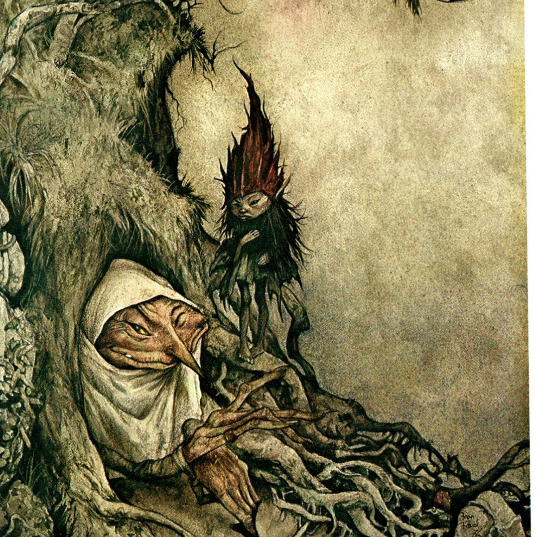 Brian Froud "there Was an Old Woman Lived Under a Hill..." Vintage Art ...
