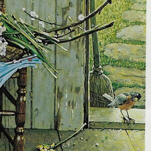 Norman Rockwell Vintage Art Book Page "spring Flowers" 1969 - Etsy