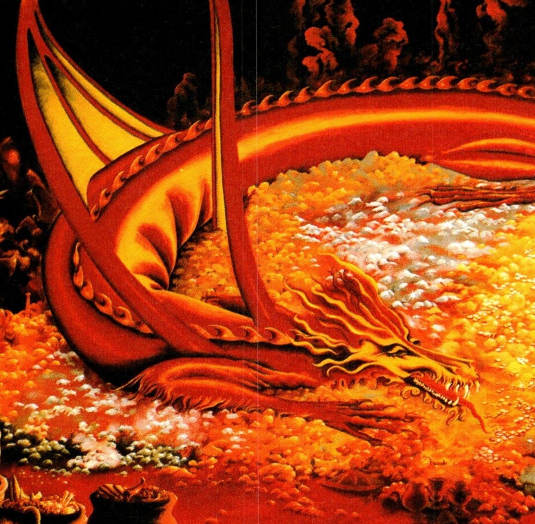 The Glow of Smaug by Carol Emery Phenix From the Hobbit Vintage Art ...