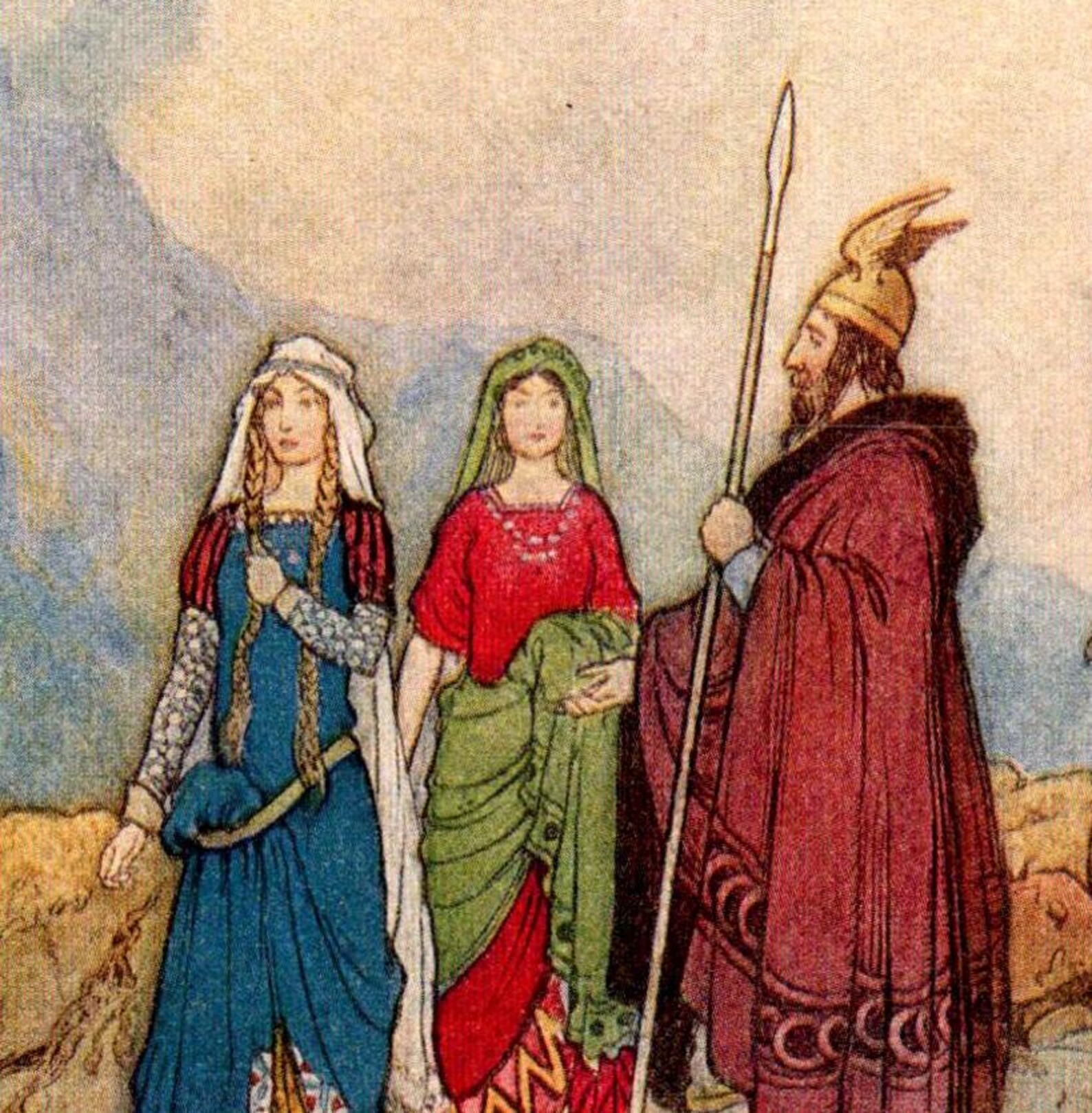 From Chaucer's Works "give Me Back My Sight!" Vintage Illustration by ...