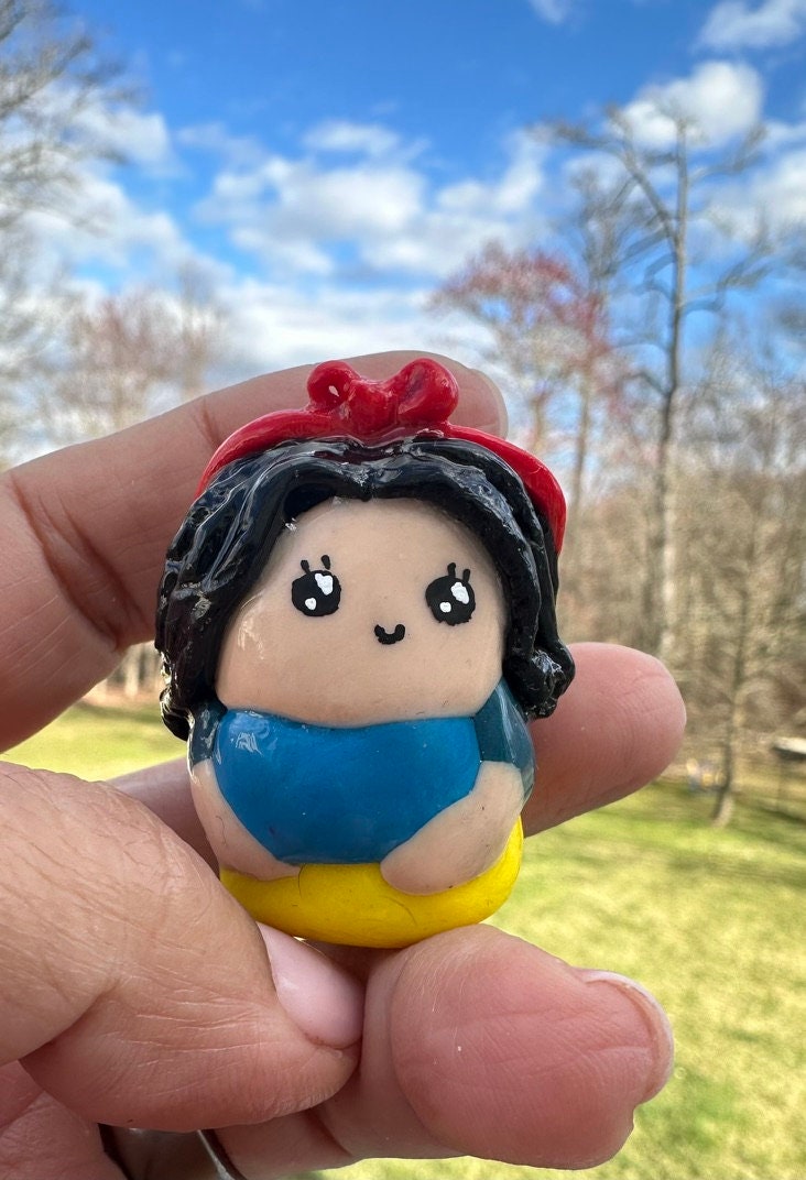 Princesses Chibi Figurines, Cute Desk Buddy, Charms, Handcrafted by ...