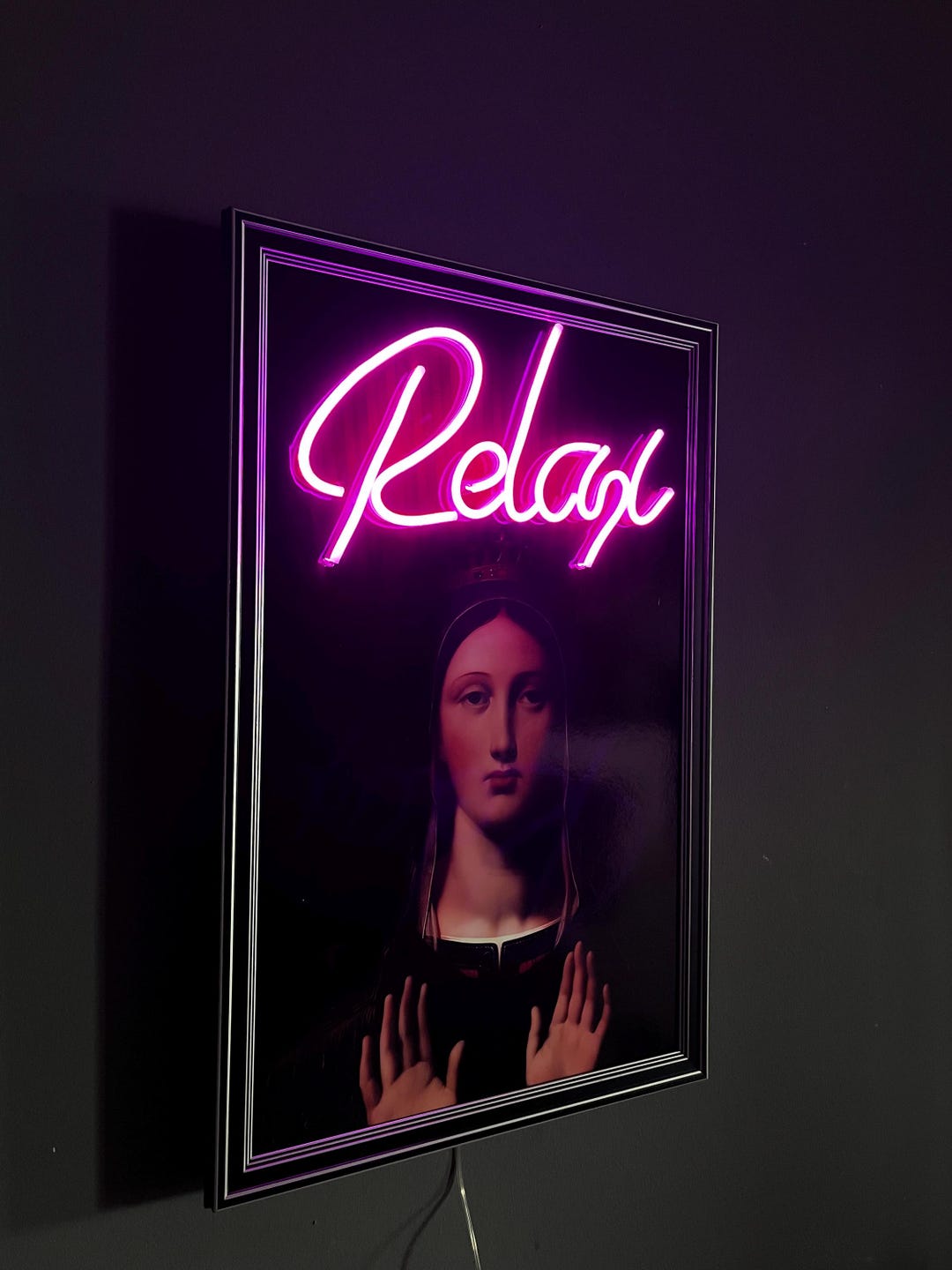 Relax Neon Sign, Handmade LED Wall Art, Home Bar Decor - Etsy