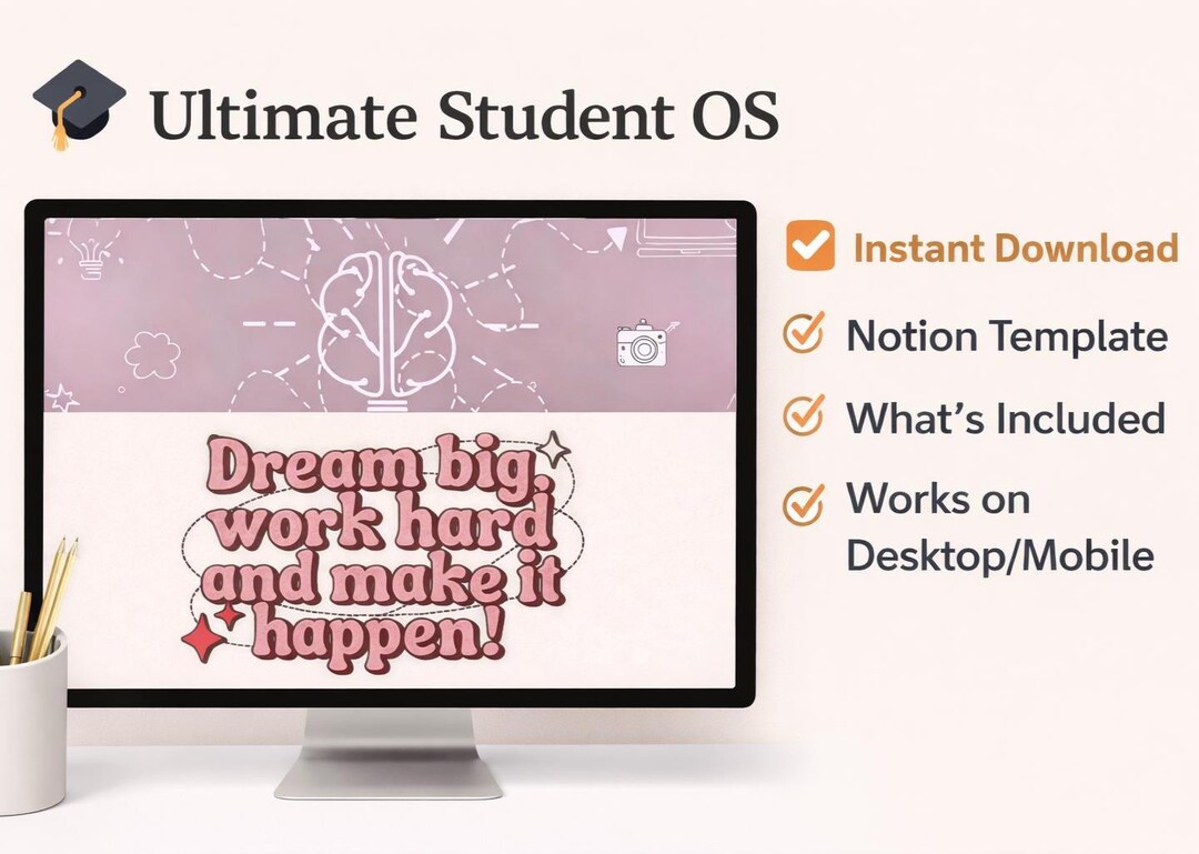 Ultimate Student OS Notion Template Student Planner Dashboard ...