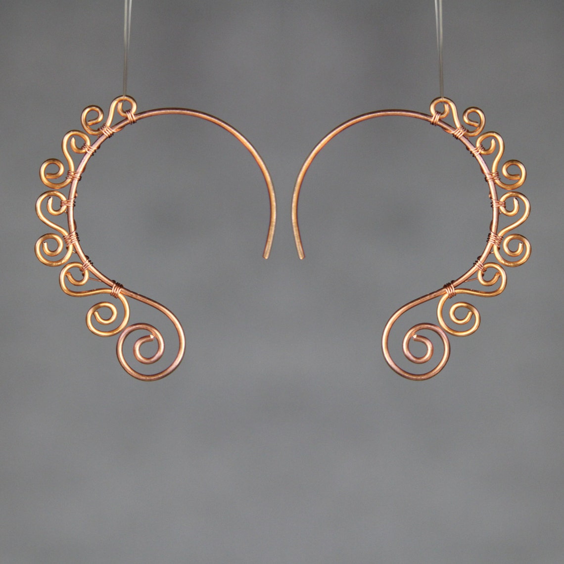 Authentic Twirl Scroll Earrings, Bridesmaid Gift, Gift for Her, Wedding ...