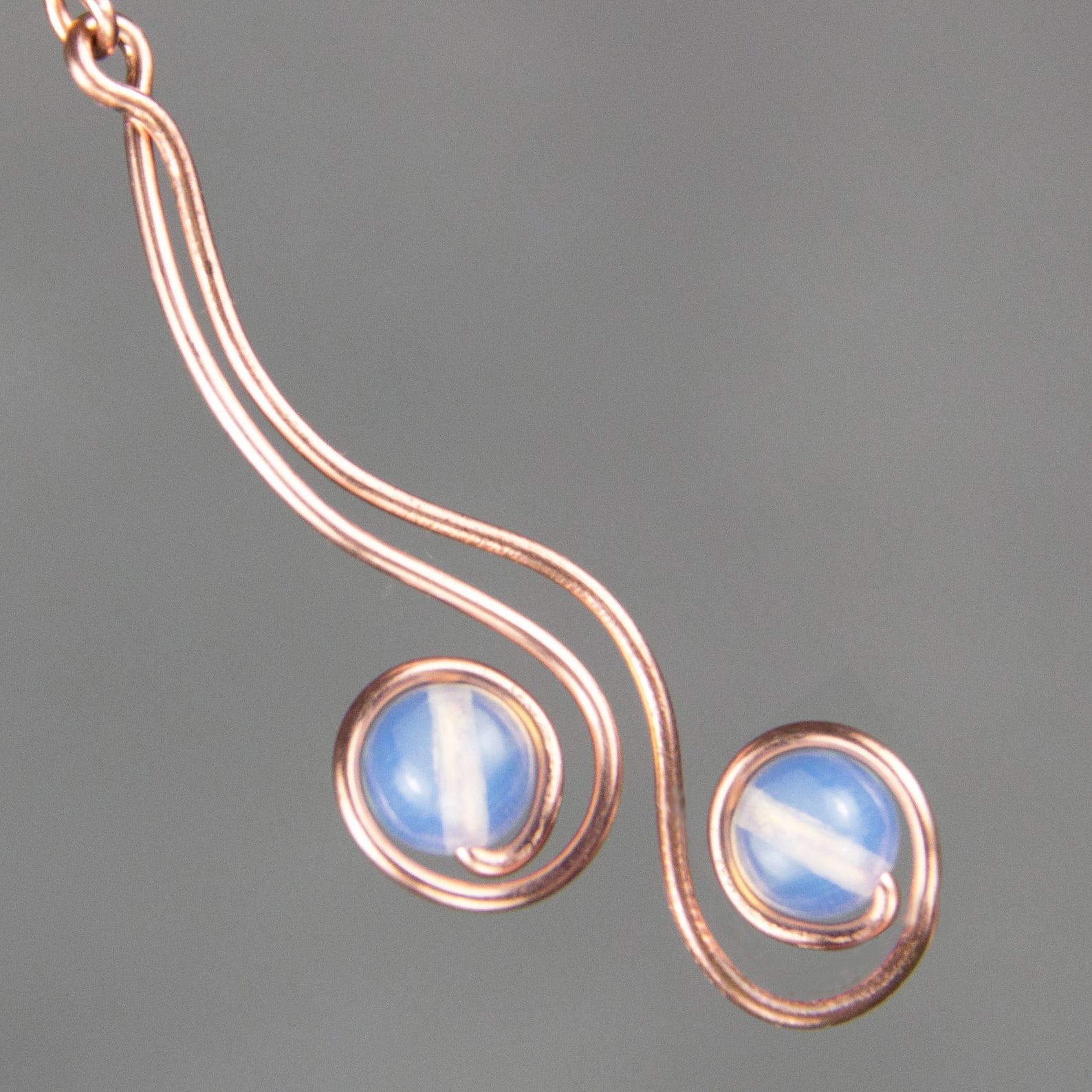 Modern Abstract Wavy Long Earrings Handmade Jewelry - Etsy