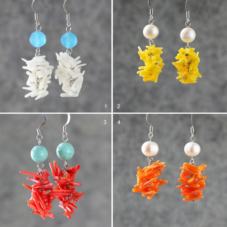 Modern Abstract Chandelier Dangle Earrings, Handmade Jewelry ...