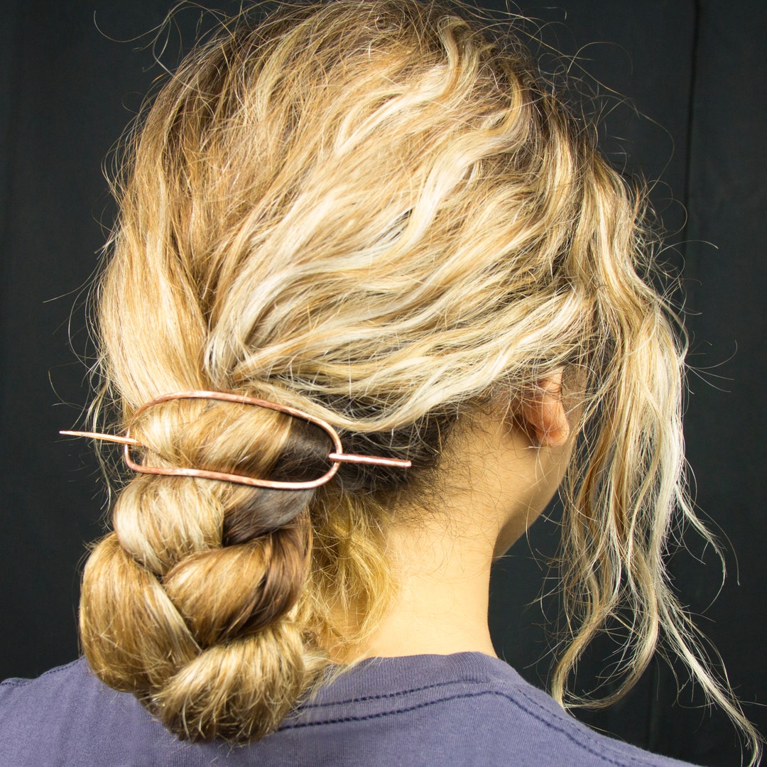 Hair Stick, Oval Hoop, Hair Jewelry, Hair Fork, Bridesmaid Gift, Gift ...