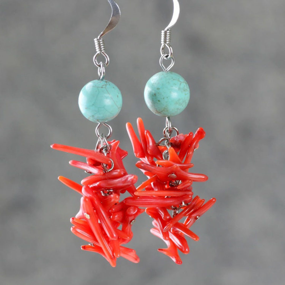 Modern Abstract Chandelier Dangle Earrings, Handmade Jewelry ...