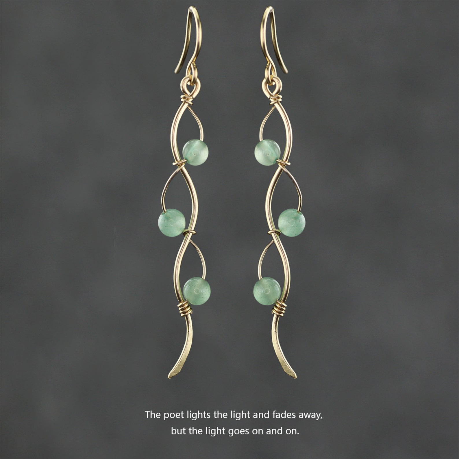 Wavy Long Earrings Bridesmaid Gift Gift for Her Wedding - Etsy