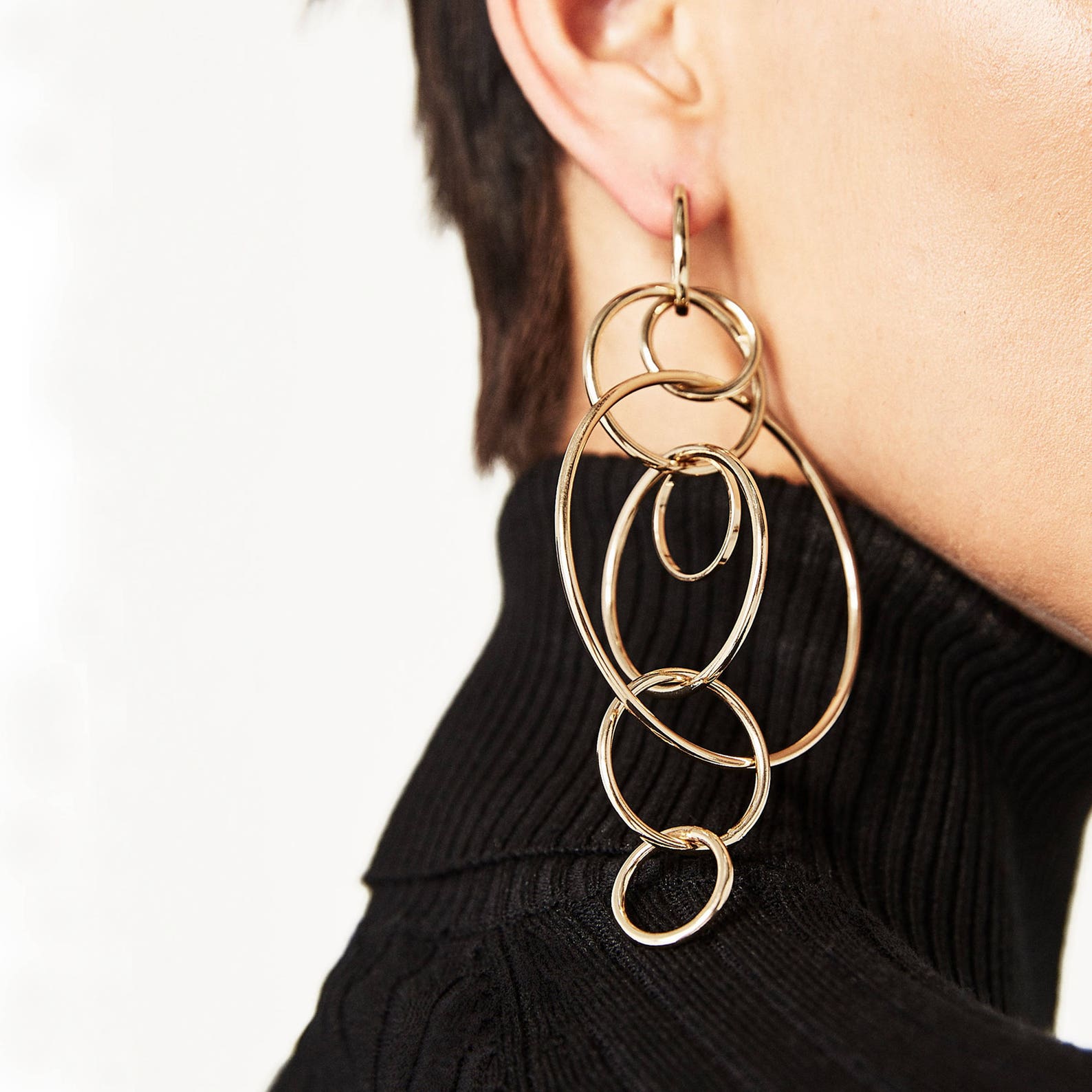 Eclectic Multi-hoops Dangle Earrings Bridesmaid Gift Gift - Etsy