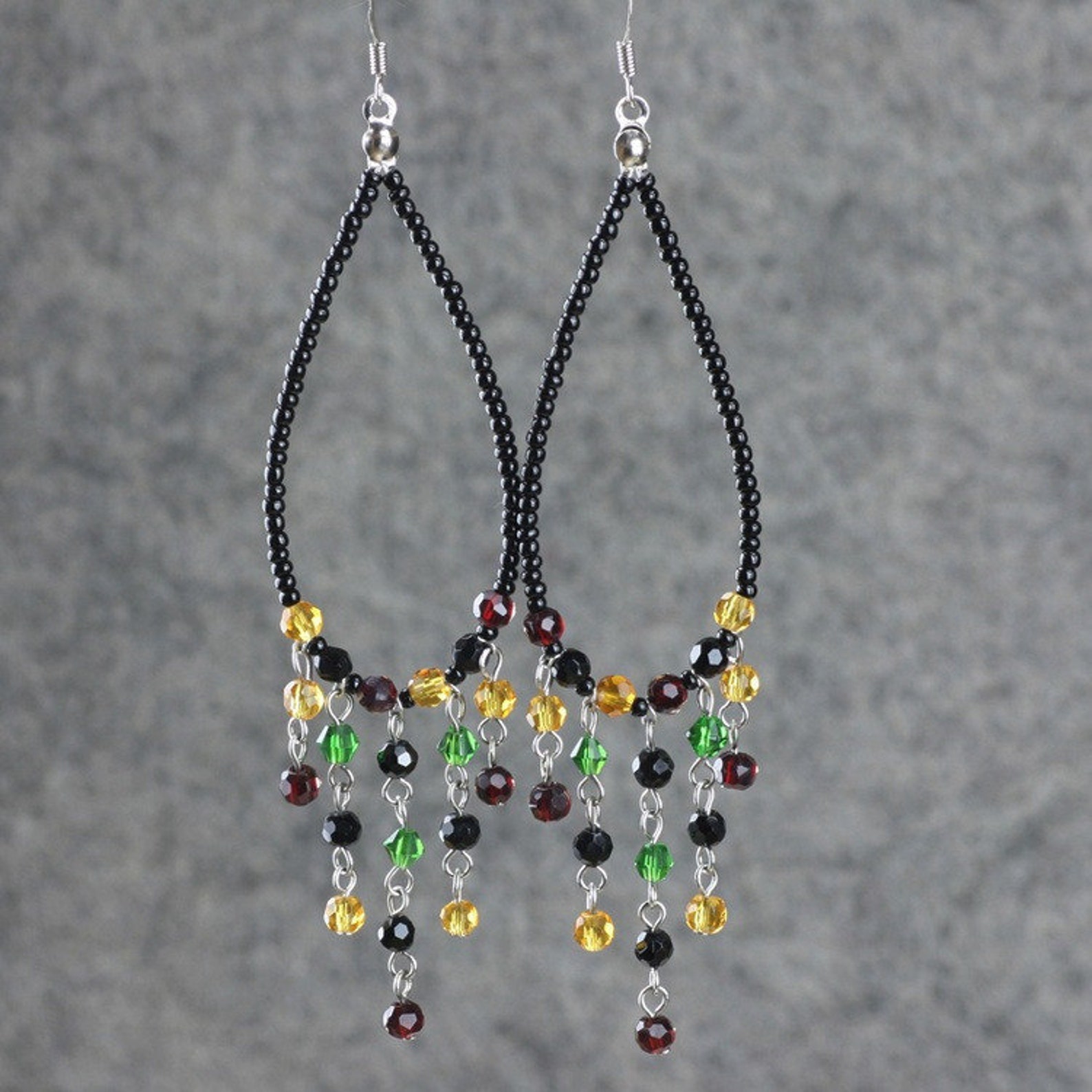 Beaded Earrings Dangle Earrings Drop Earrings Chandelier | Etsy