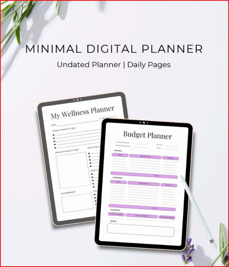 2026 Digital Planner | Minimalist Canva Diary (instant Download) - Etsy