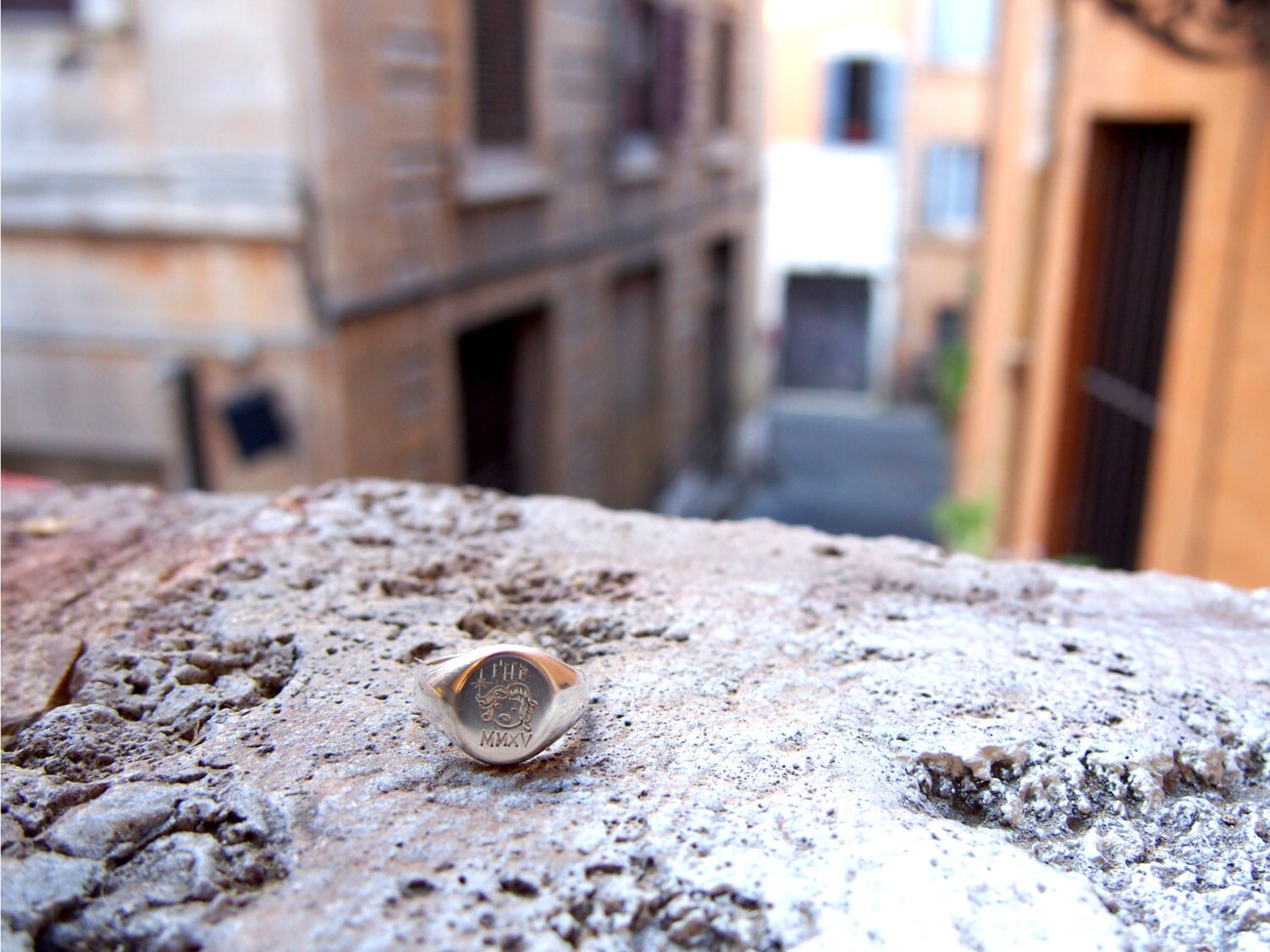 Custom Designed and Engraved Signet Ring, Sterling Silver / Hand-made ...