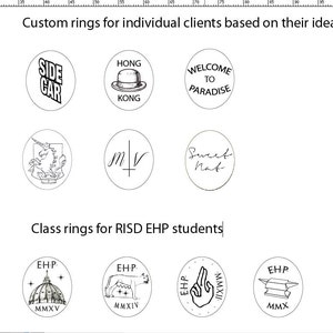 Custom Designed and Engraved Signet Ring, Sterling Silver / Hand-made ...