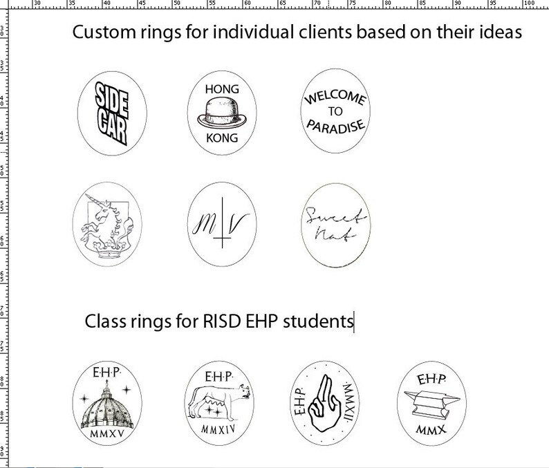 Custom Designed and Engraved Signet Ring, Sterling Silver / Hand-made ...