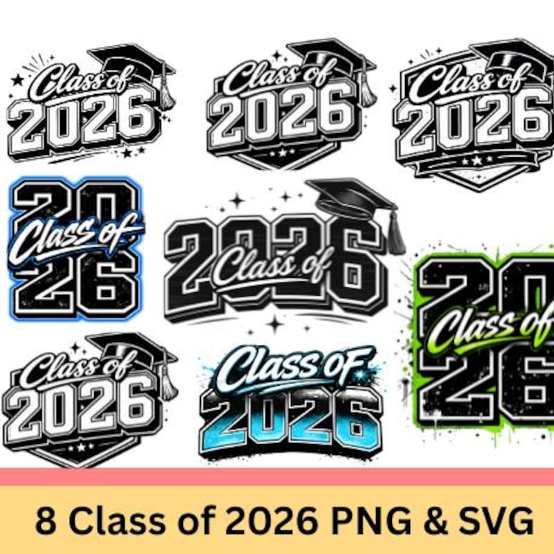 Class of 2026 Clipart - Etsy