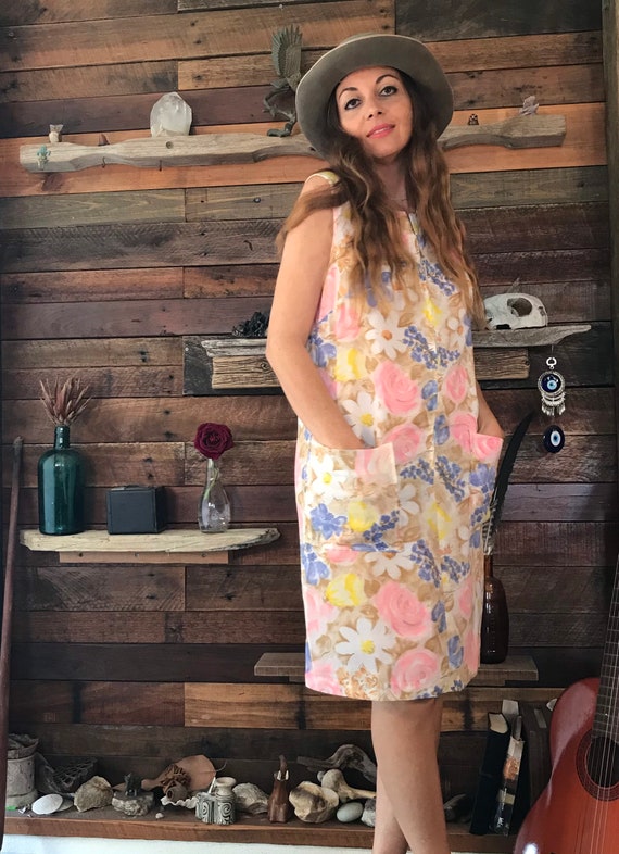 1960's 'Ken Robes by Ken Rose' Pastel floral shift - Gem