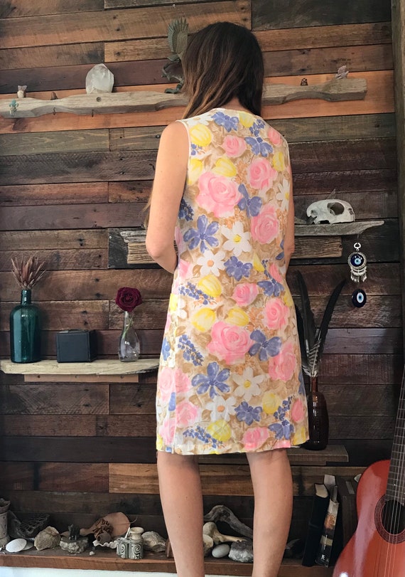 1960's 'Ken Robes by Ken Rose' Pastel floral shift - Gem