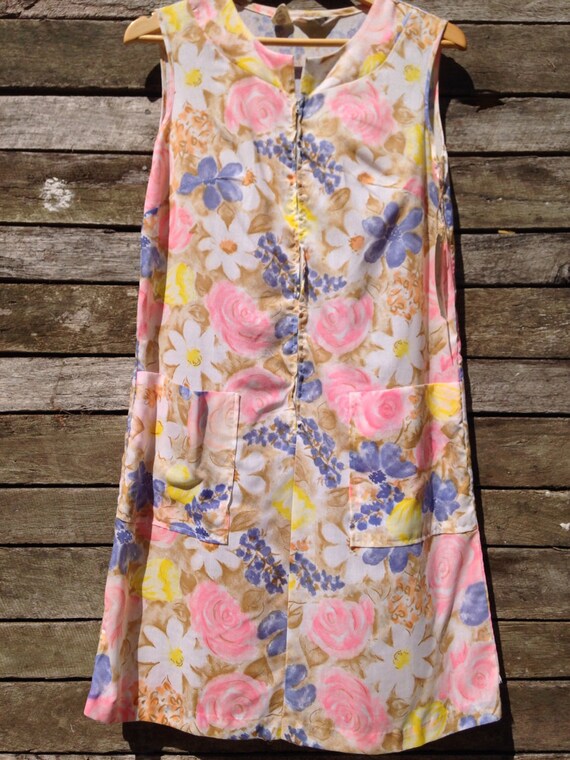 1960's 'Ken Robes by Ken Rose' Pastel floral shift - Gem