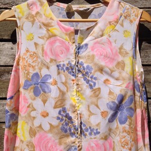 1960's 'ken Robes by Ken Rose' Pastel Floral Shift - Etsy