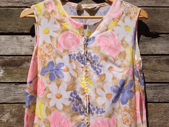 1960's 'Ken Robes by Ken Rose' Pastel floral shift - Gem