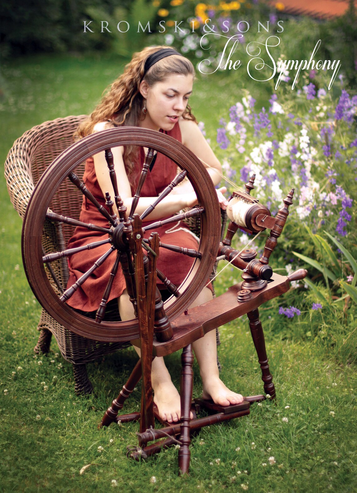 Kromski Symphony Spinning Wheel Saxony Style Perfect | Etsy