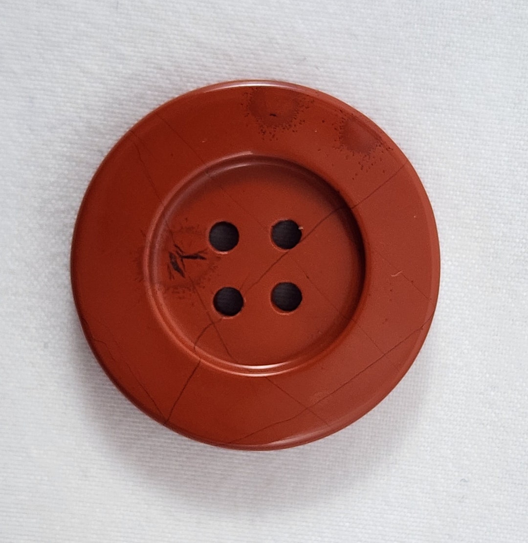 Red Jasper Gemstone Button: Large 1 1/8" 4-hole Button - Etsy