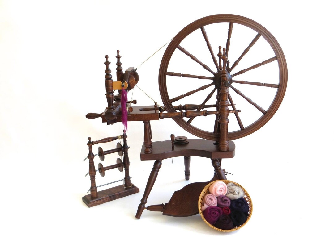 Kromski Polonaise Norwegian Spinning Wheel in Walnut Finish - Etsy