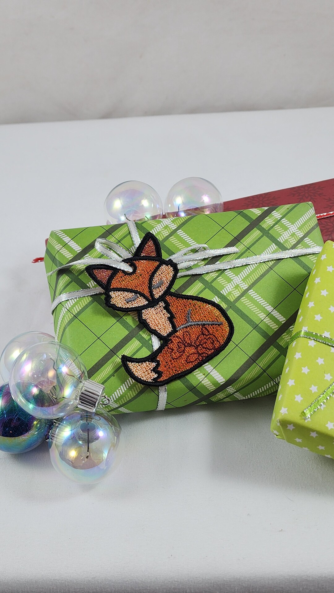 Demure Lacy Fox Ornament, Package Decoration, Home Décor, Crafting ...