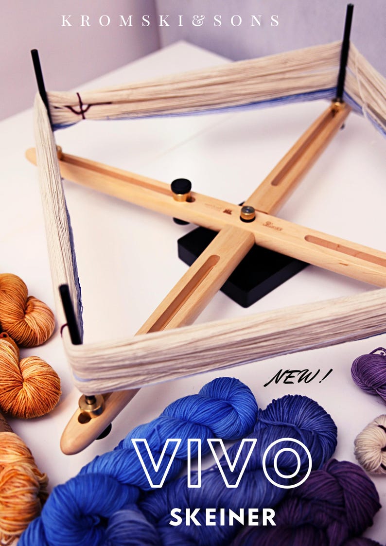 Kromski Vivo Skeiner Yarn Swift: Adjustable 24-72", Choice of Finish - Etsy