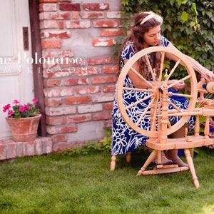 Kromski Polonaise Norwegian Spinning Wheel With Clear Sealer Finish - Etsy