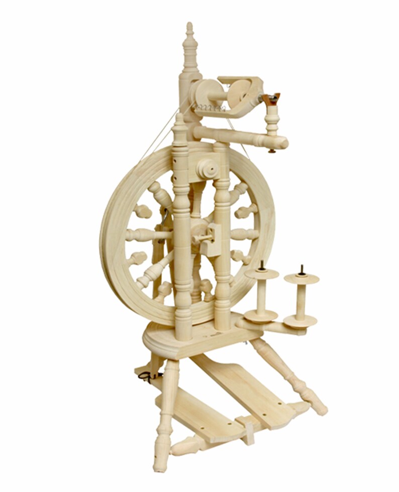 Kromski Minstrel Castle Spinning Wheel, Unstained/ Do-it-yourself ...