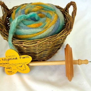 Wool Roving Blend With CVM Wool and Silk in the Golden Turquoise ...