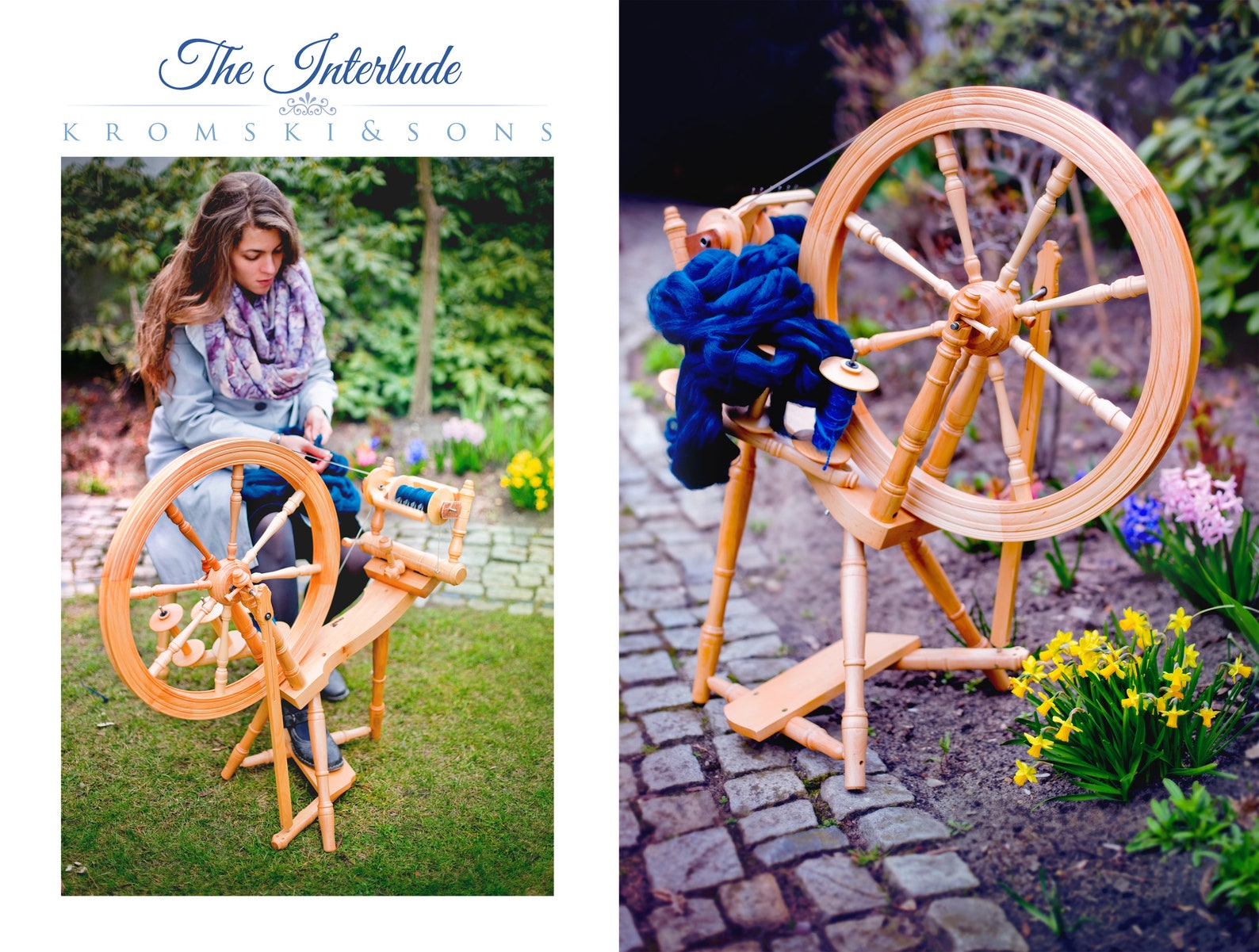 Kromski Interlude Saxony Spinning Wheel Historical - Etsy