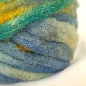 Wool Roving Blend With CVM Wool and Silk in the Golden Turquoise ...