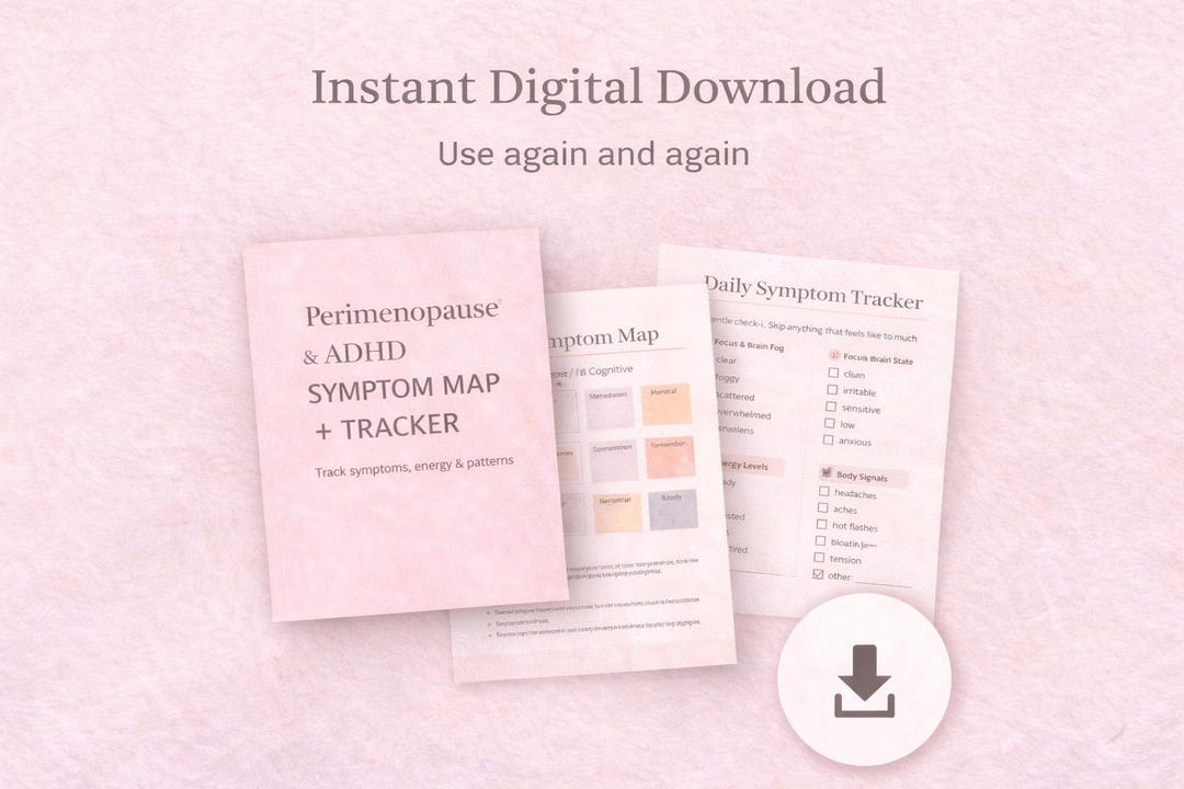 Perimenopause ADHD Symptom Tracker | Mood & Energy Printable (digital ...
