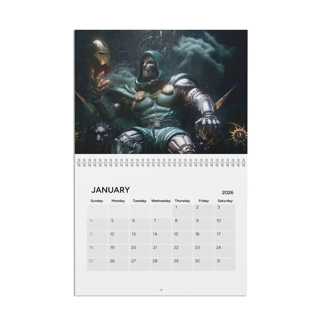 Avengers Doomsday Calendar 2026 | Wall Calendar - Etsy