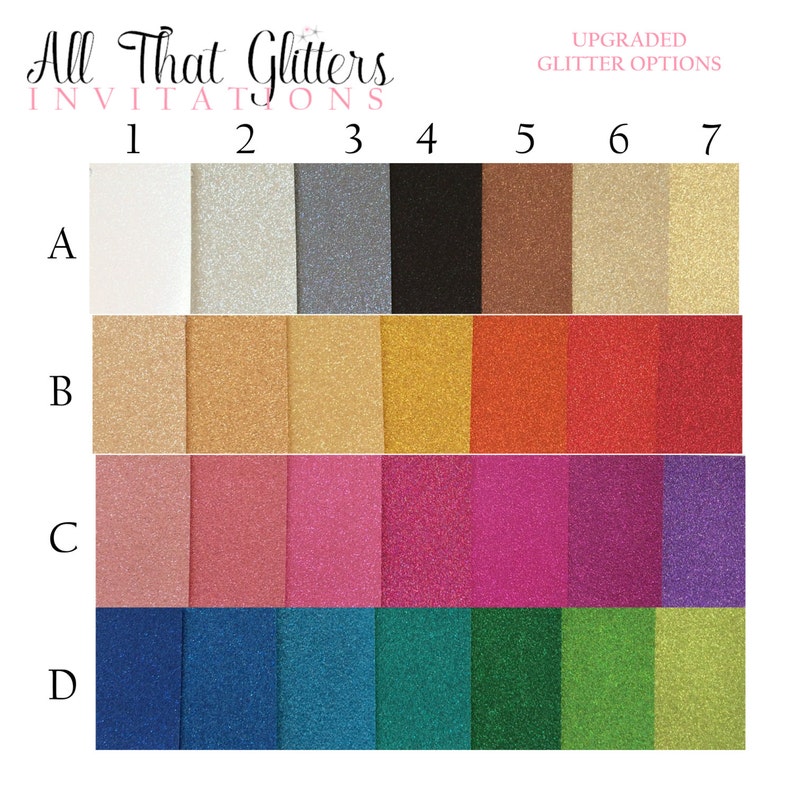 Glitter Name Cards, Glitter Table Cards, Glitter Place Cards, Glitter ...