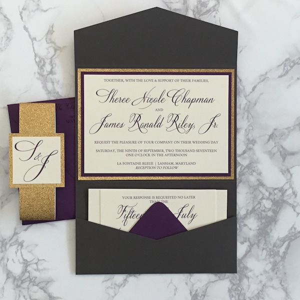 Extravagant Wedding Invitations - Etsy