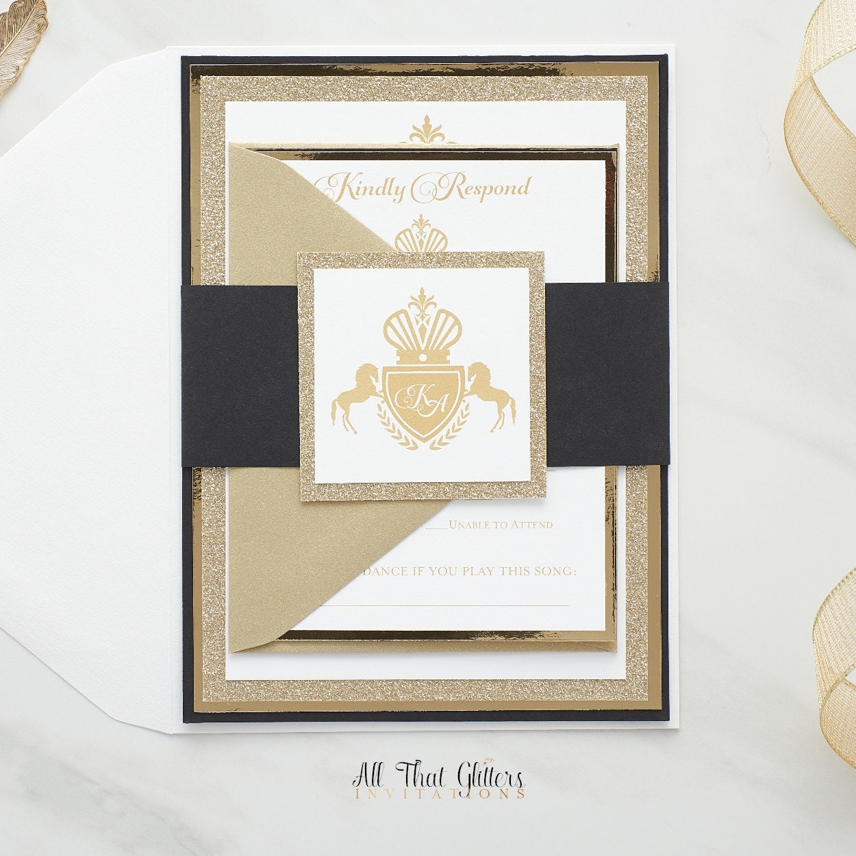 Royal Wedding Invitation Royalty Themed Invitation for | Etsy