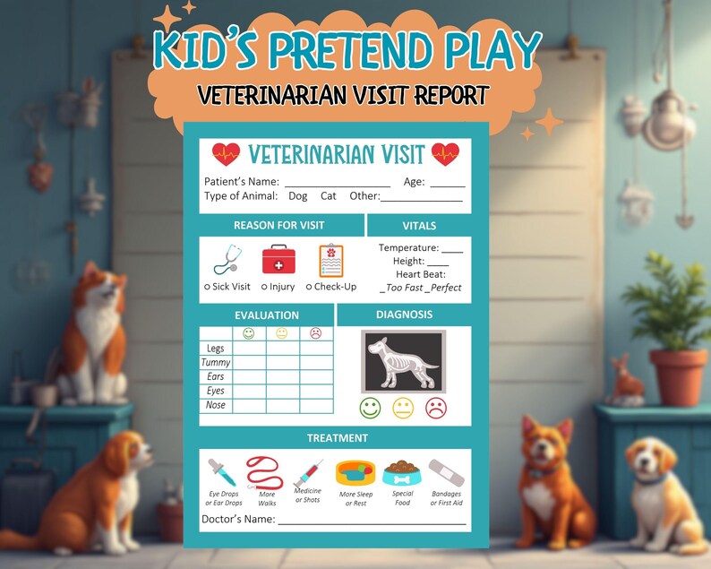 Pretend Play Notepad Set for Kids | Role Play Printable Digital ...