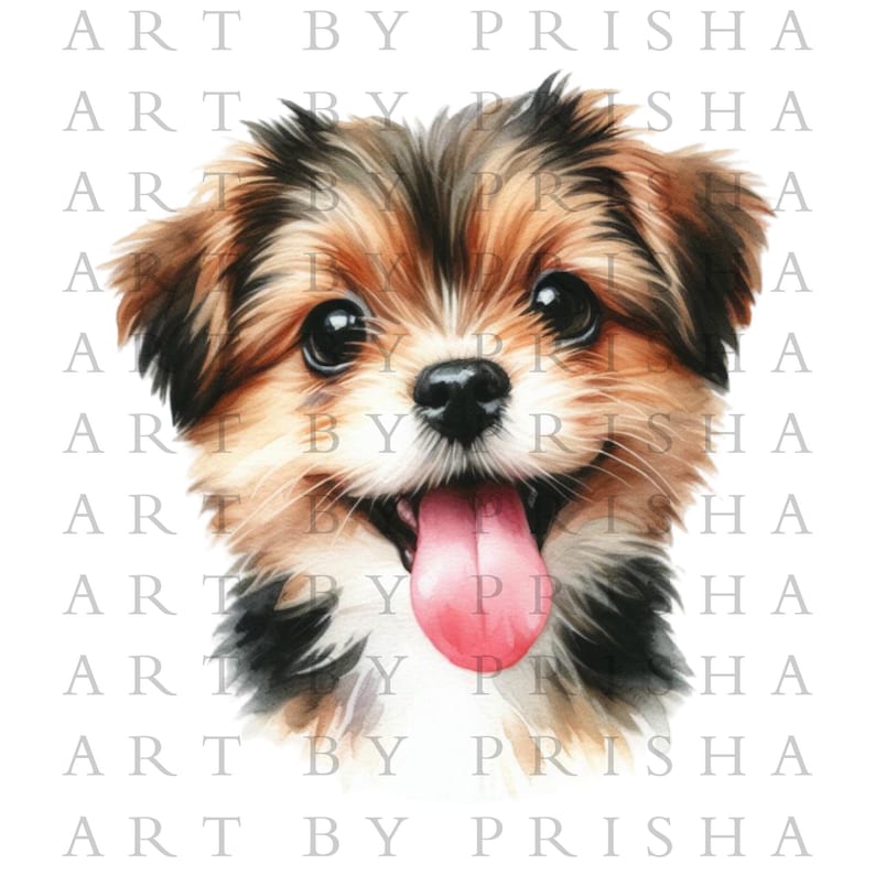 Watercolor Dog Clipart Bundle | Puppy Portrait Graphics Pack (digital ...