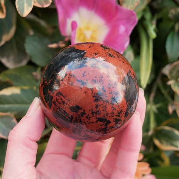 Obsidian Sphere - Etsy
