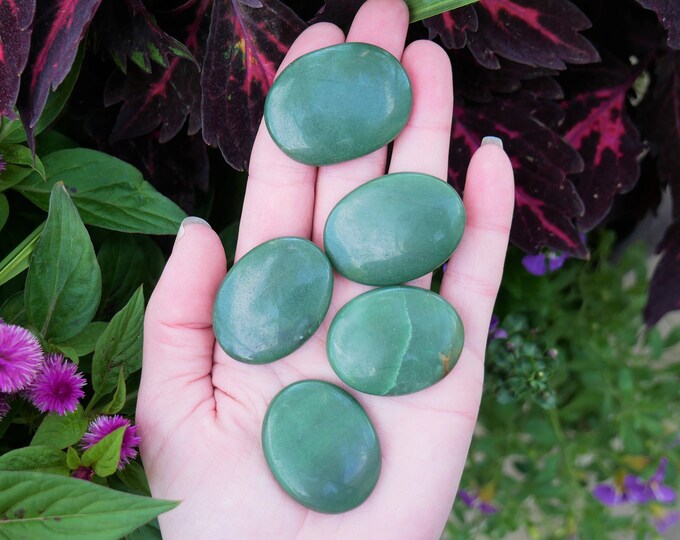 Dark Green Jade Worry Stone - Etsy